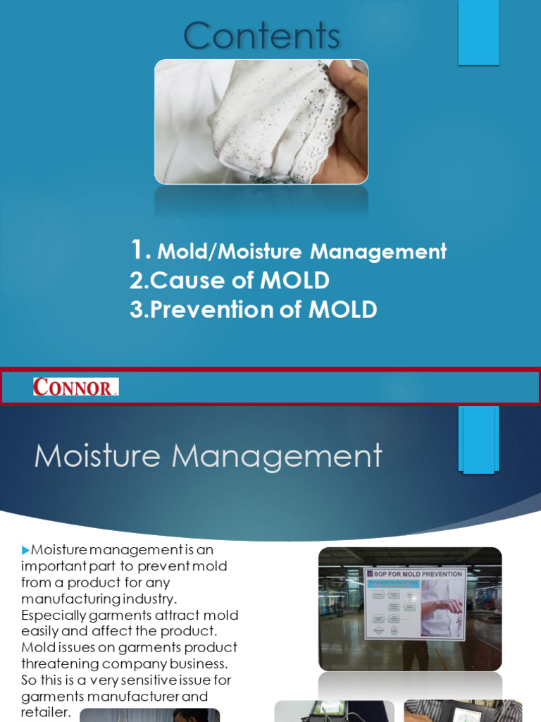 Mold Prevention SOP for Garment Factories | PDF | Humidity | Mold