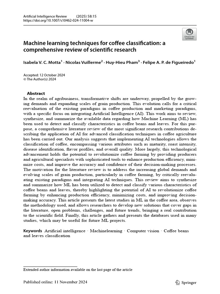 comprehensive review of scientific research | PDF | Machine Learning | Support Vector Machine