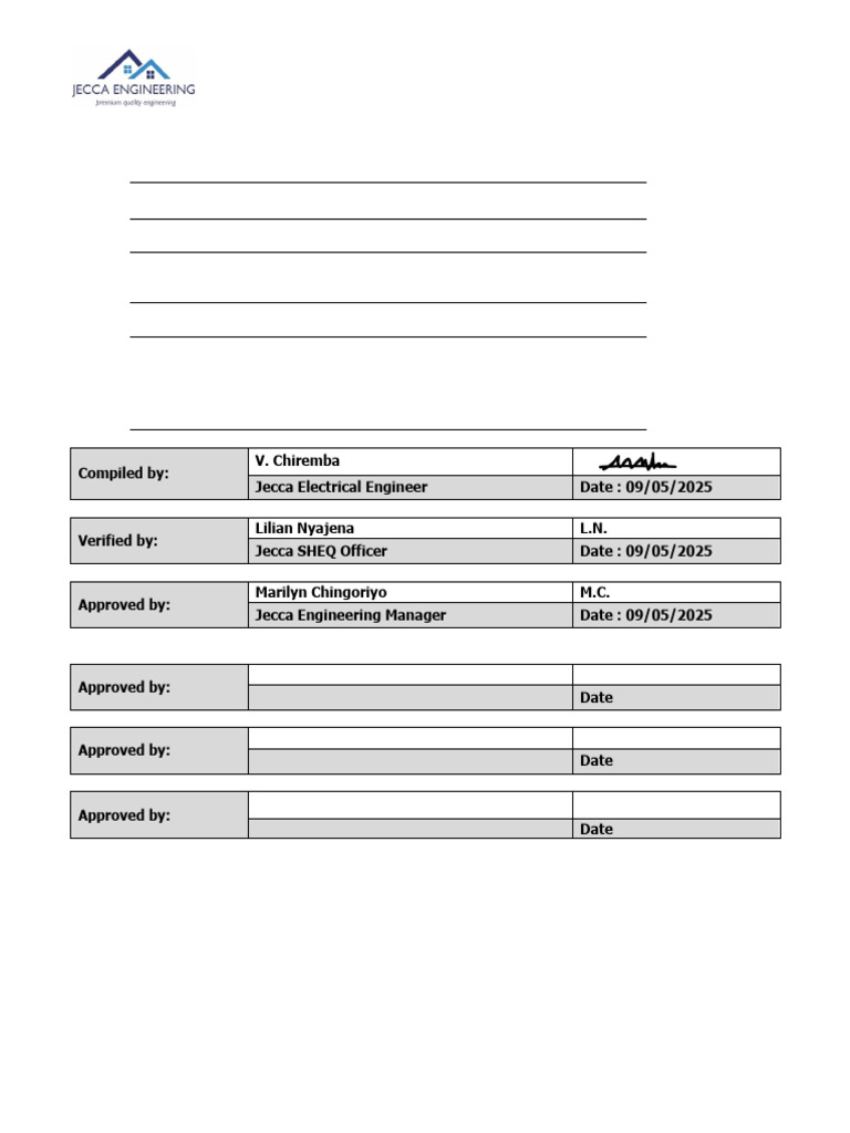 132KV CB Maintenance Method Statement | PDF | Personal Protective ...