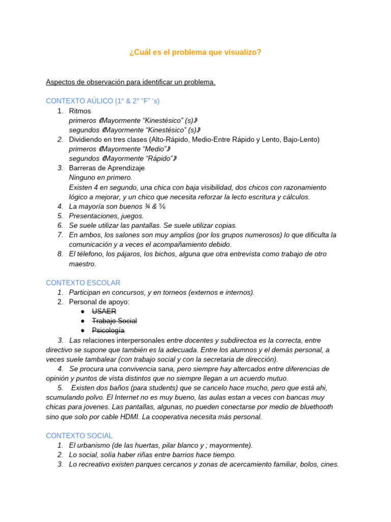 FINALE Cual Es El Problema | PDF