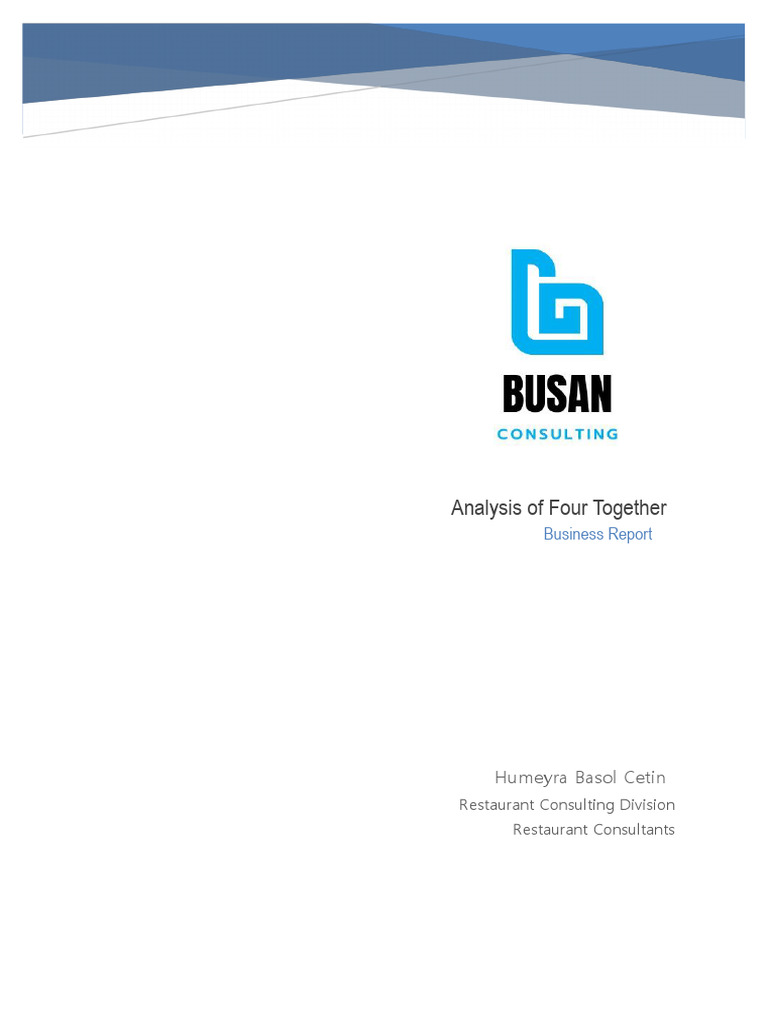 Business Report Sample 1 | PDF | Menu | Restaurants