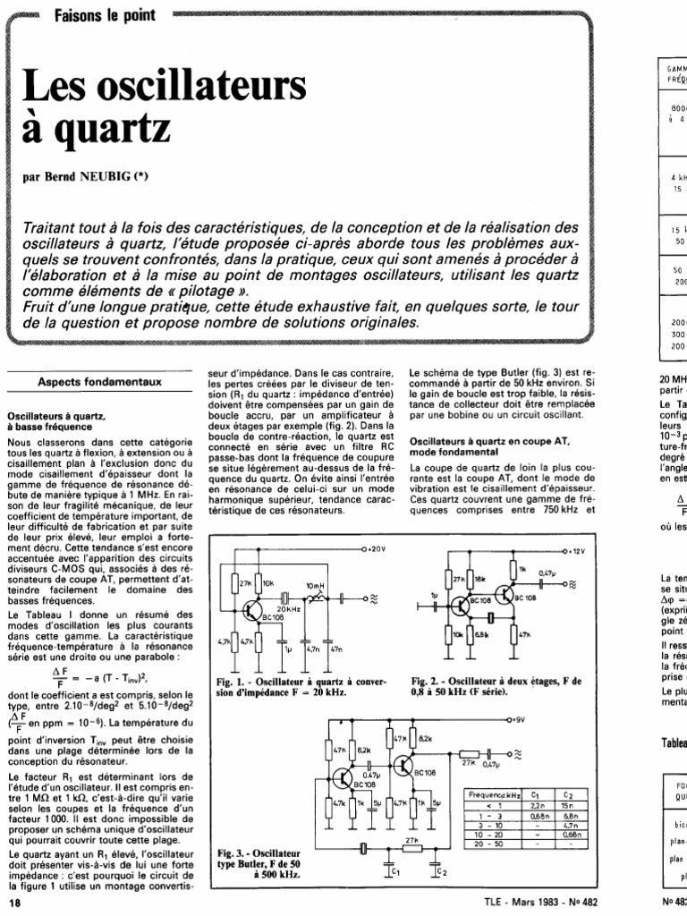 Oscillateur À Quartz | PDF