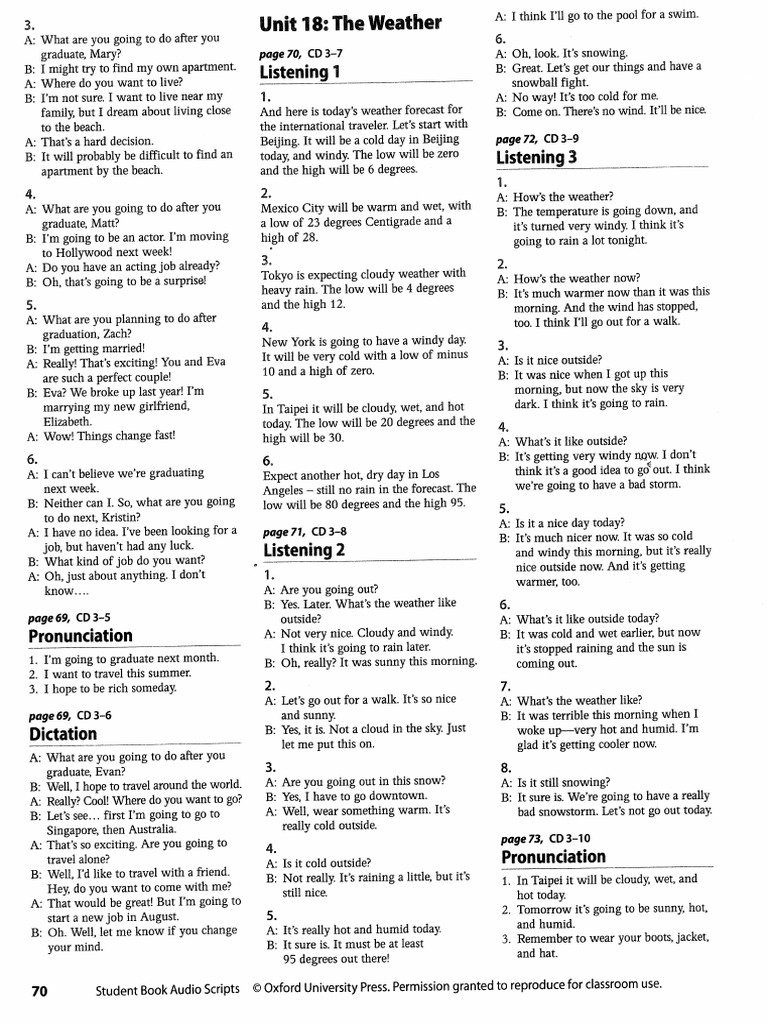 Unit 18 Scripts | PDF