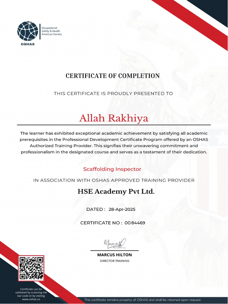 Rigger Course, Rigger Certificate | PDF