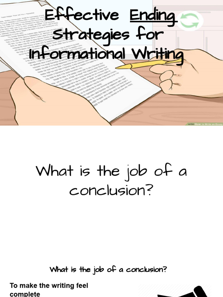 Effective Endings For Informational Writing | PDF