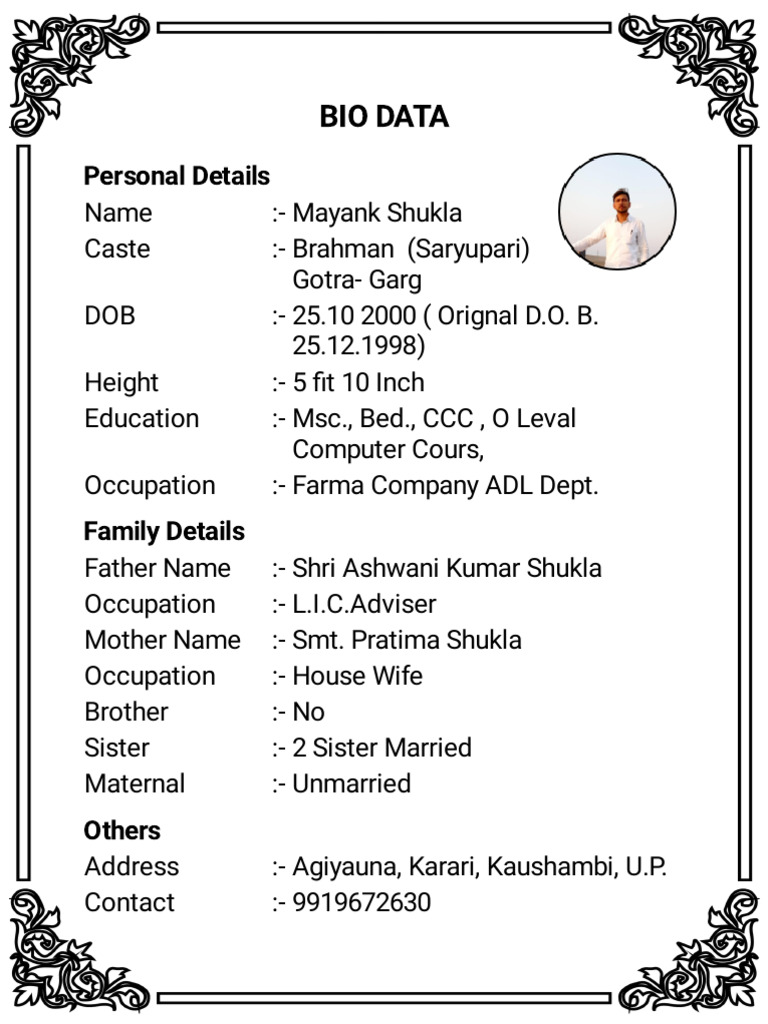 Biodata_2 | PDF