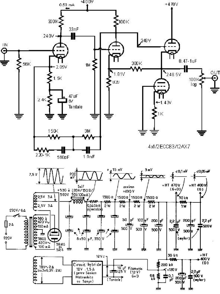 Hiraga Unk Riaa Tube Amp SCH | PDF