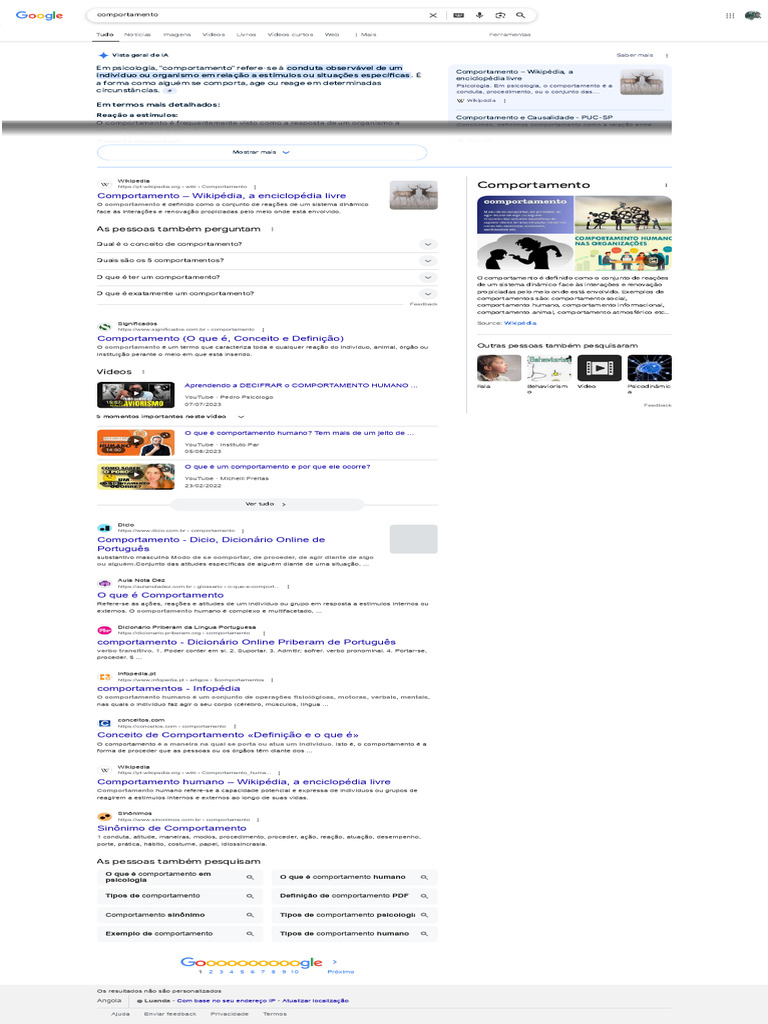 Comportamento - Pesquisa Google | PDF | Comportamento | Wikipedia