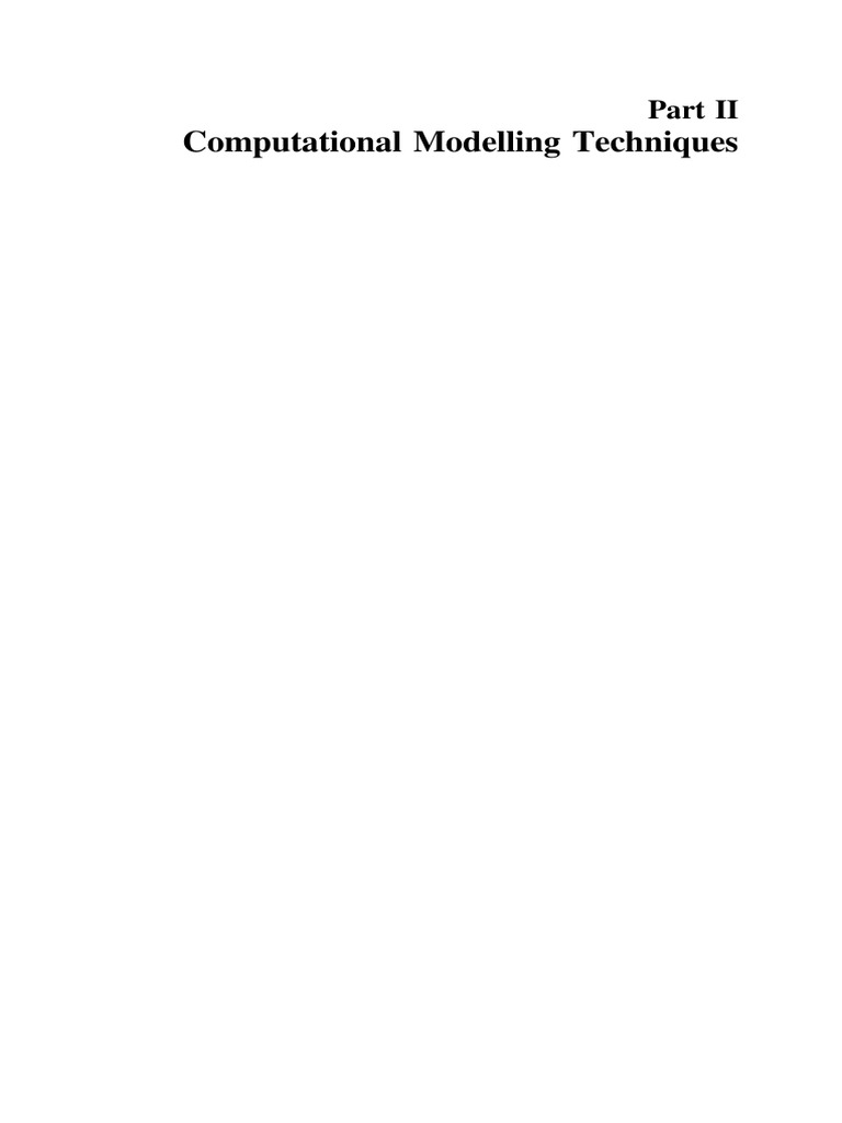 Computational Modelling Techniques | PDF