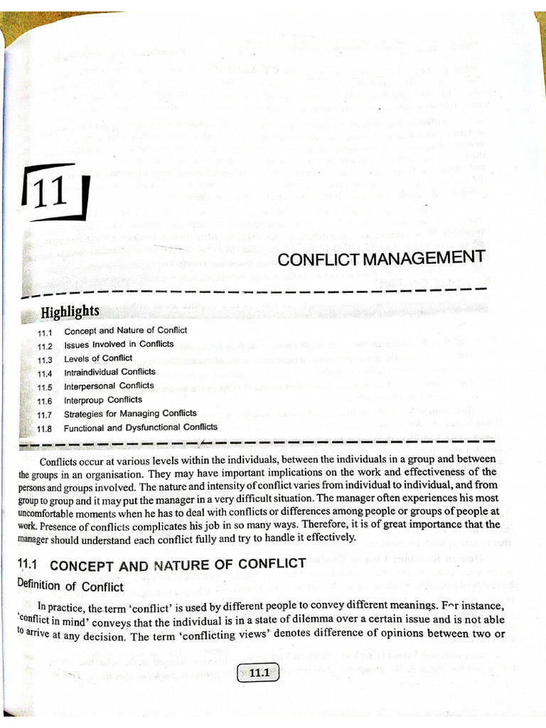 Conflict Management | PDF