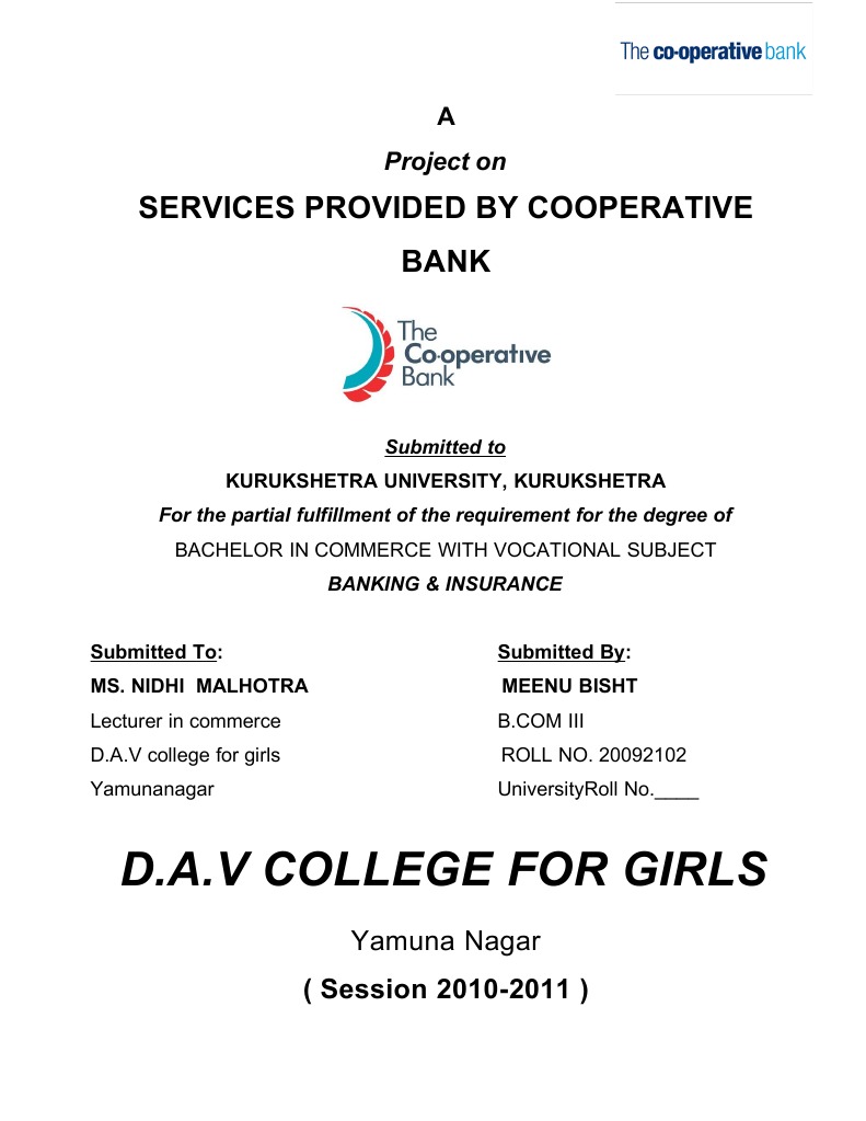 Services Offered by Cooperative Banks | PDF | Cooperative | Banks