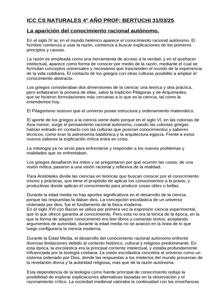 CONOCIMIENTO RACIONAL AUT 1 | PDF | Conocimiento | Razón