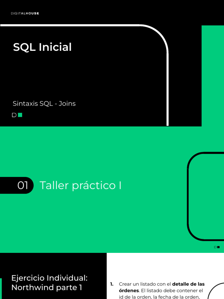 Clase 4b_ Taller Práctico I SQL Integral | PDF