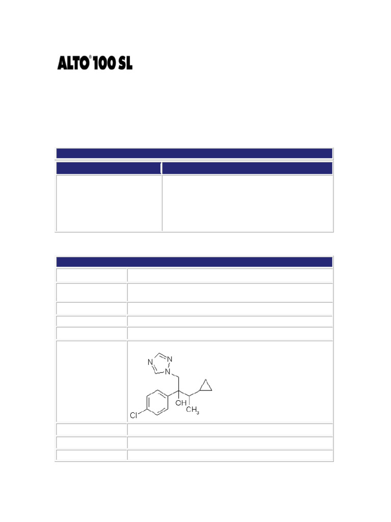 Alto 100 SL | PDF | Agua | Alimentos