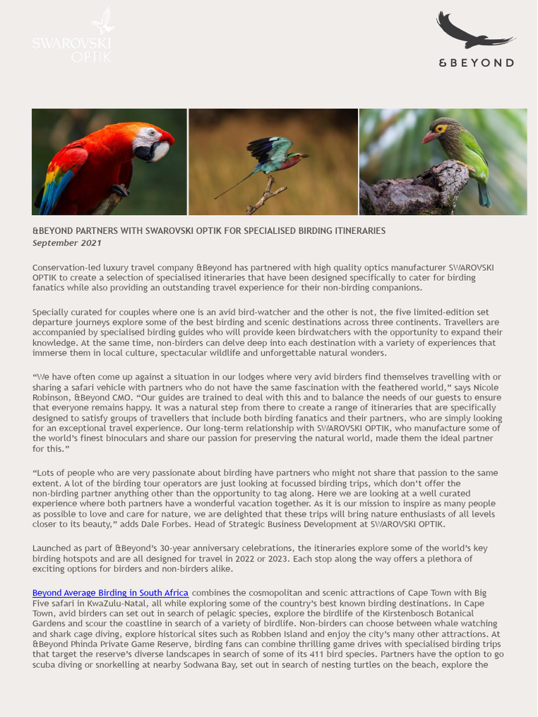 andBeyond_Press_Release_andBeyond_partners_with_SWAROVSKI_OPTIK_to_launch_specialised_birding ...