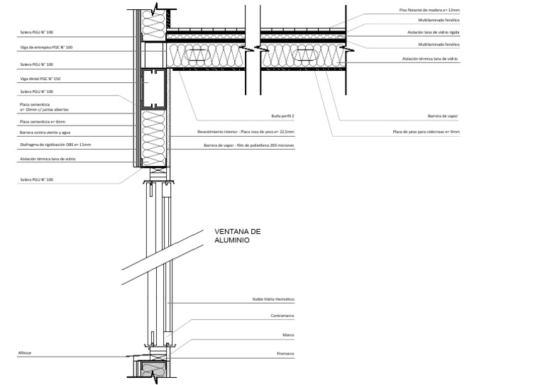 Corte Integral Entrepiso y Ventana | PDF