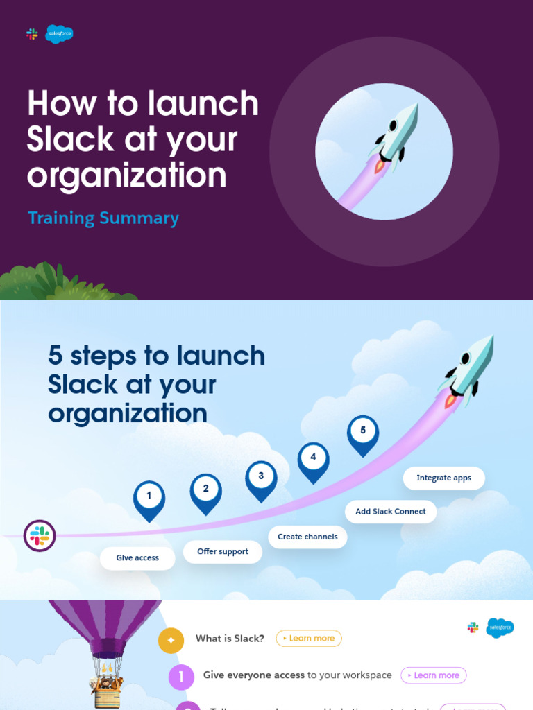 How To Launch Slack at Your Organization - Training Summary | PDF ...