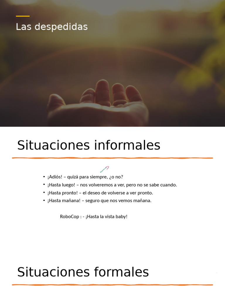 Las Despedidas | PDF