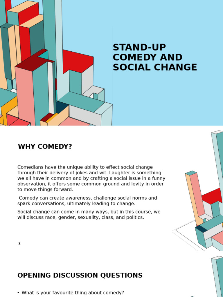 Comedy's Role in Social Change | PDF | Comedy | Comedian