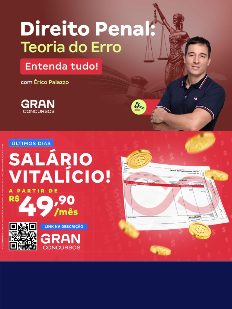 Direito Penal Teoria Do Erro - Entenda Tudo! - Érico Palazzo | PDF ...