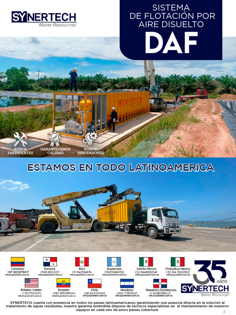 Catalogo Sistema Daf | PDF | Agua | Aguas residuales