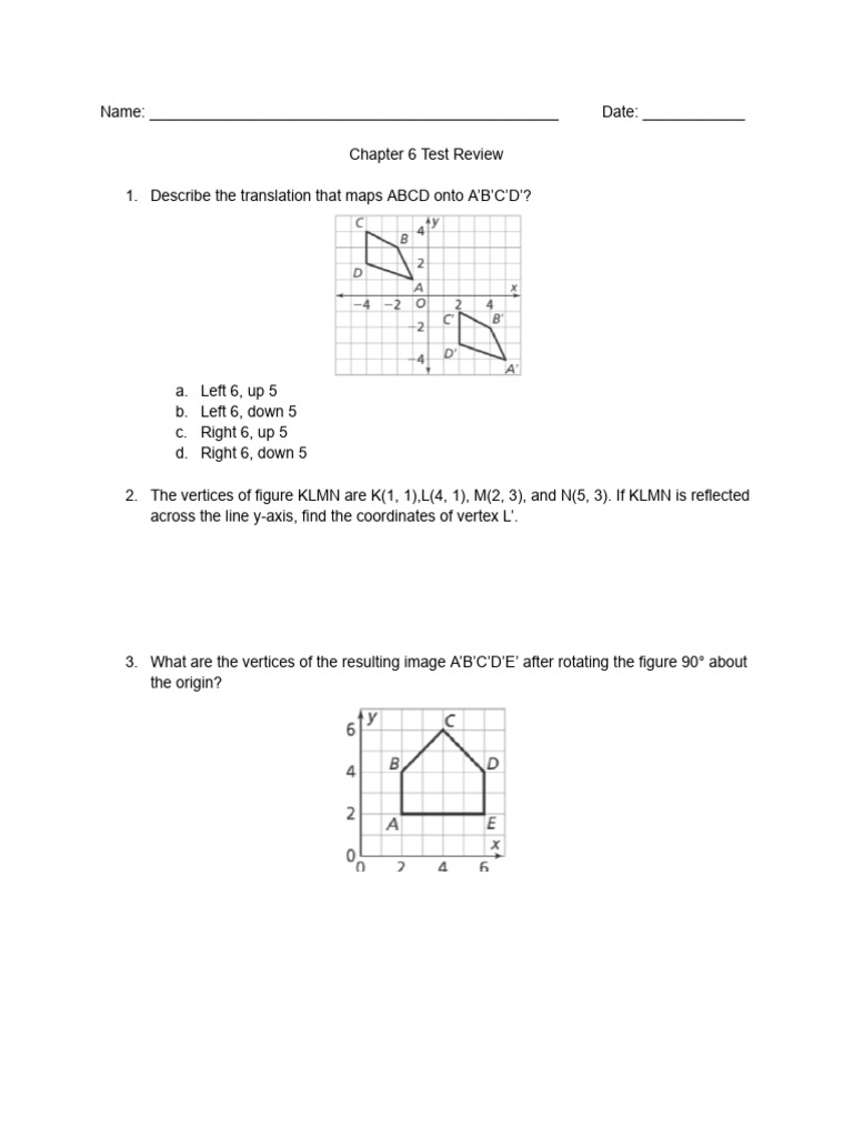 C6 Test Review | PDF