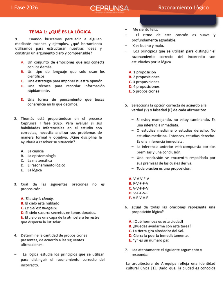 Pr-Ctica 01 - Raz Log - Ingenieras | PDF | Lógica | Inferencia