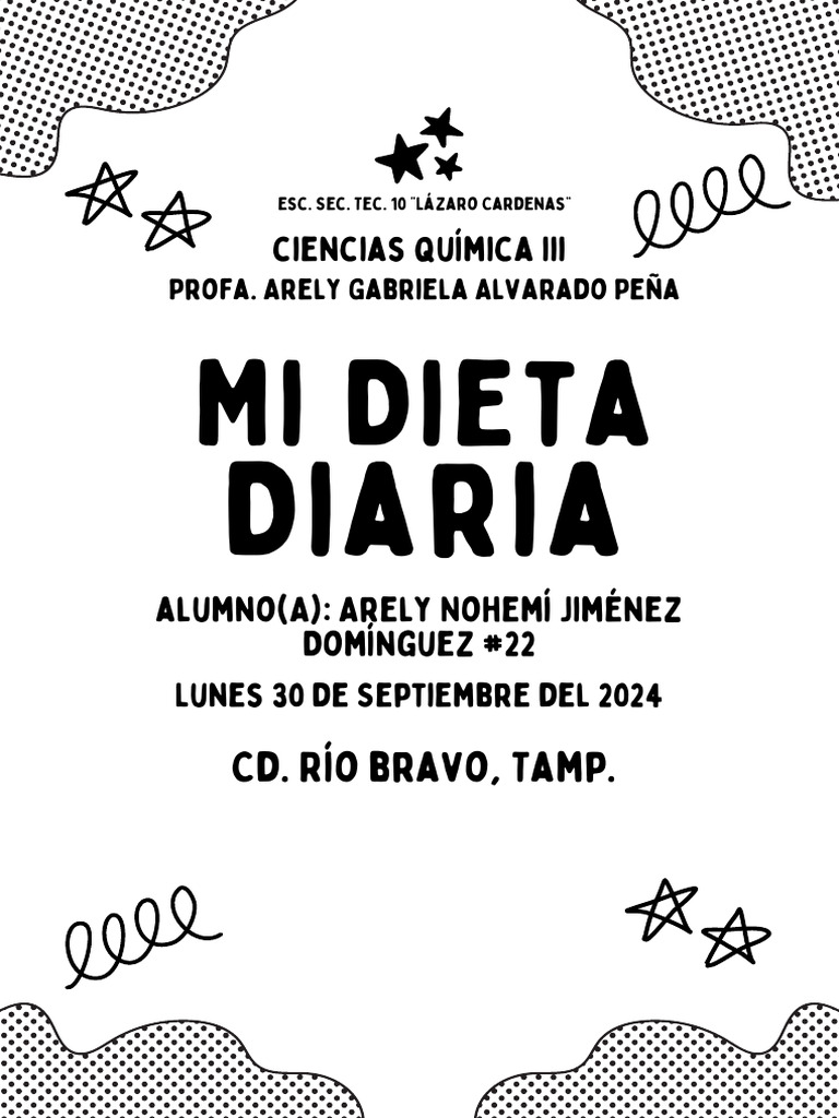 Dieta Diaria de Arely Jiménez | PDF