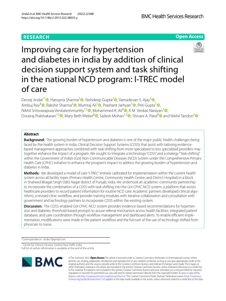 4 CDSS Integration With Go I CPHC NCD System I TREC 3e2b3fa6a3 | PDF ...