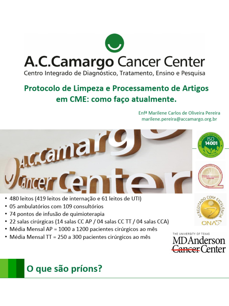 Protocolo de Limpeza para Príons em CME | PDF | Esterilização ...