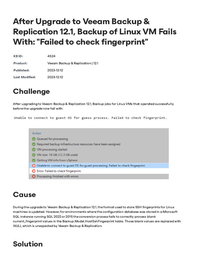 KB4524_ After Upgrade to Veeam Backup & Replication 12.1, Backup of Linux VM Fails With_ _Failed ...