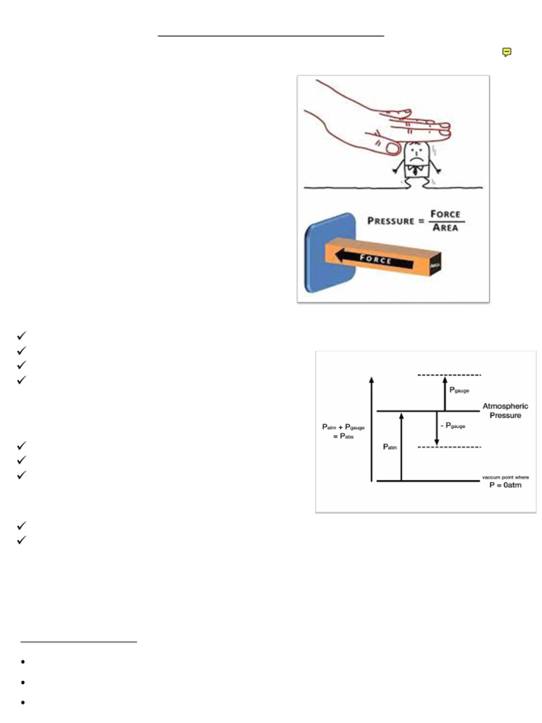 Unit I B - (Fluid Pressure and Its Measurement) | PDF | Pressure ...