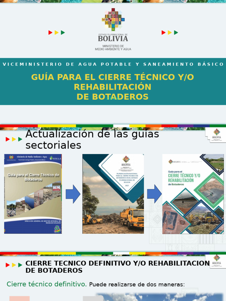 Cierre y Rehabilitación de Botaderos | PDF | Vertedero | Residuos