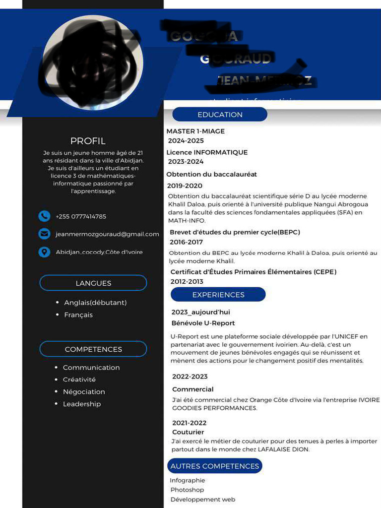 Mon CV | PDF