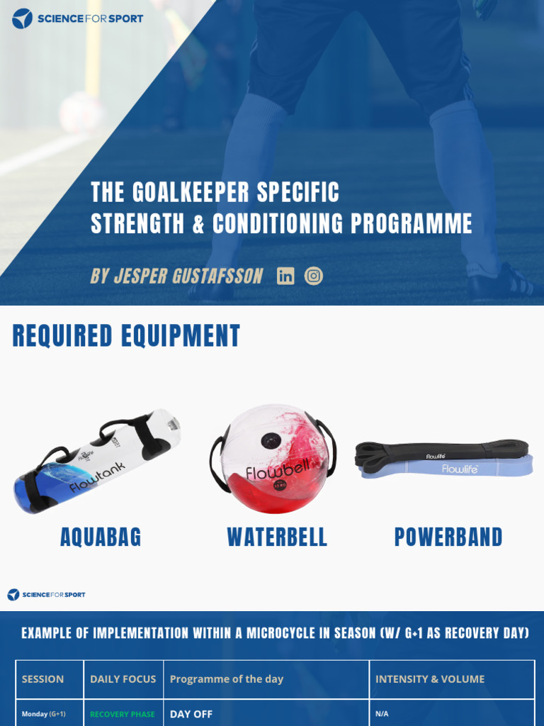 Goalkeeper Strength & Conditioning Plan | PDF | Weight Training ...