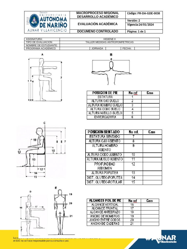 Medidas Antropometricas | PDF
