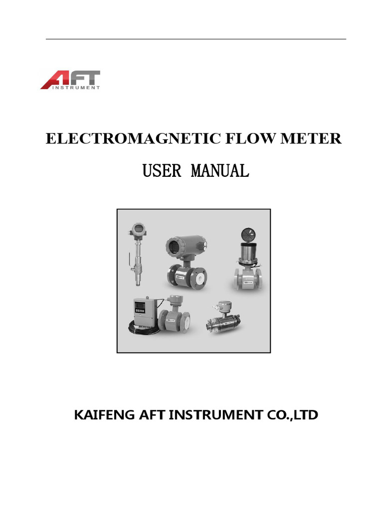 AFT Electromagnetic Flow Meter Manual | PDF | Power Supply | Flow ...