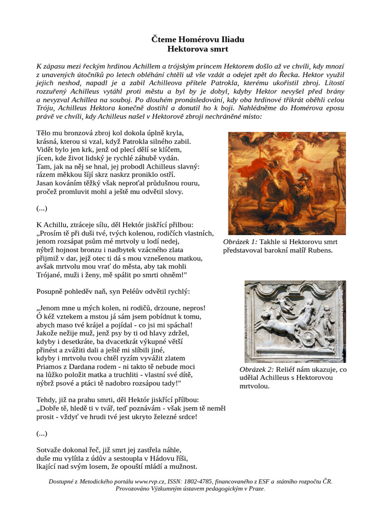 Homérova Ilias | PDF