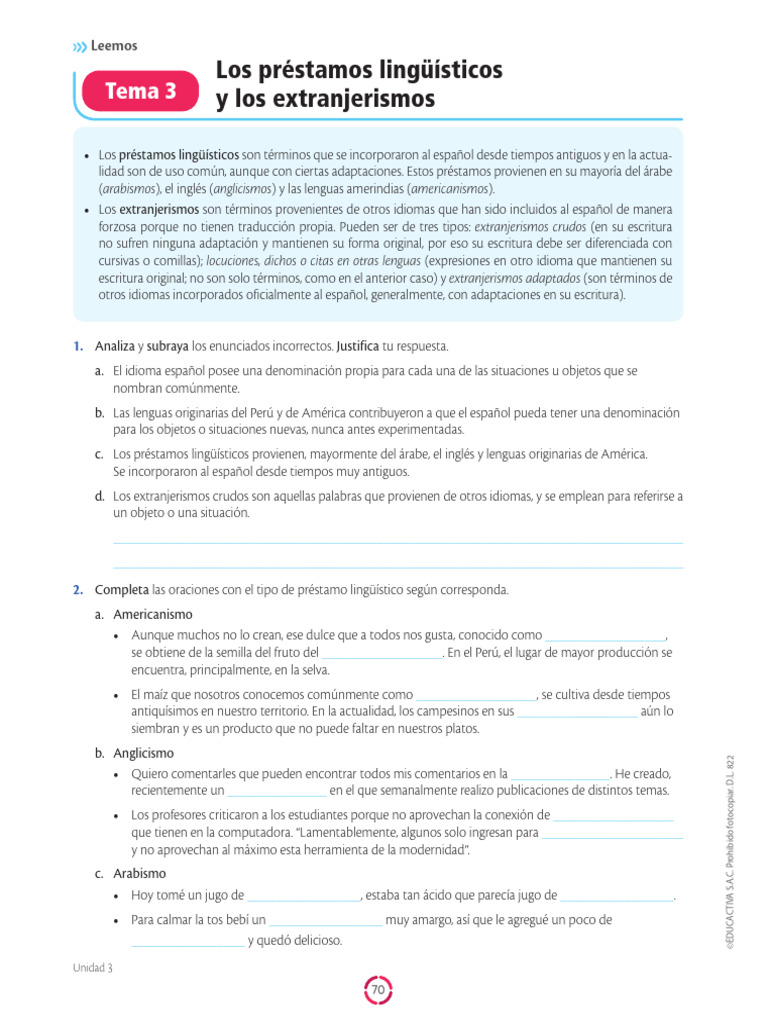 17 A Extranjerismos | PDF | Lengua española | Lingüística