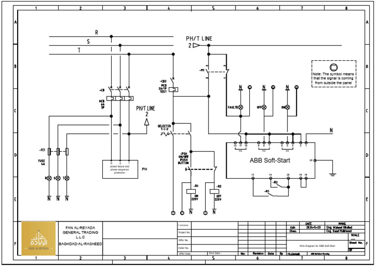 ABB Softstart Drawing-Model | PDF