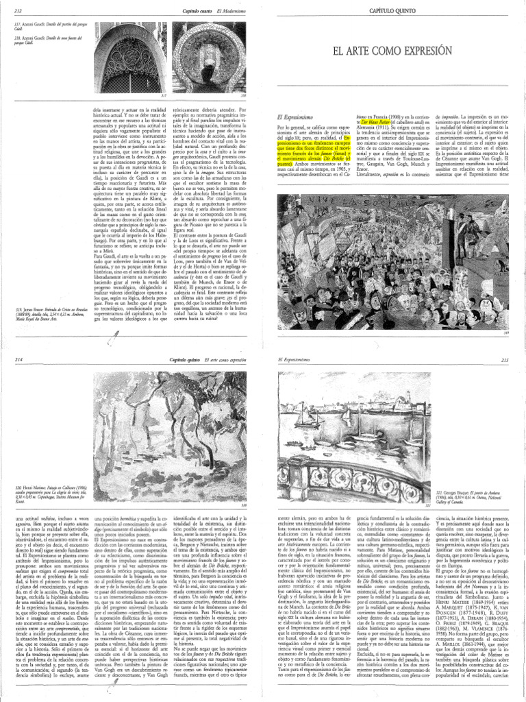 Argan, C.G. El Arte Como Expresión, en El Arte Moderno | PDF | Expresionismo | Movimientos de arte