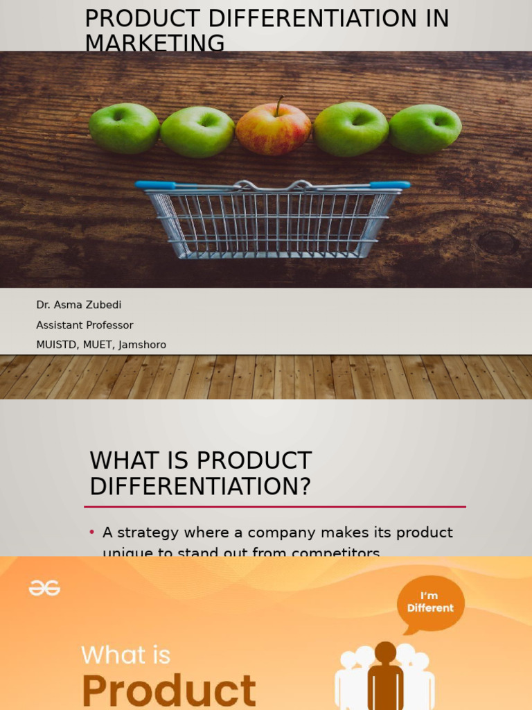 Product Differentiation Presentation | PDF | Brand | Competitive Advantage