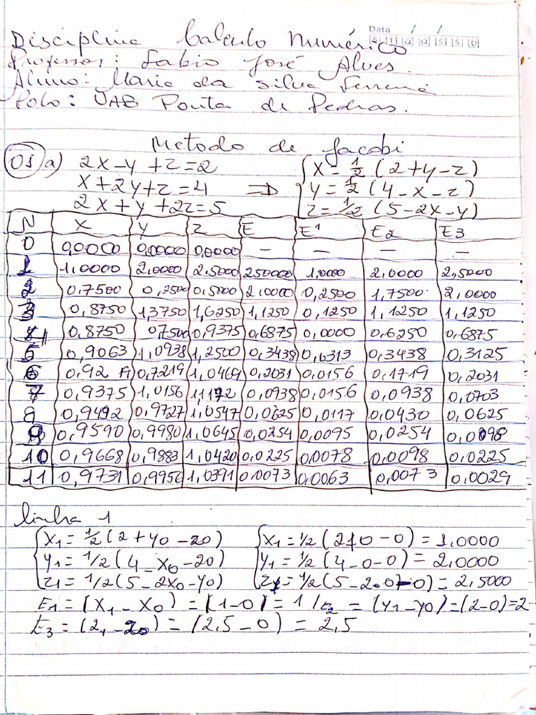 Método de Jacobi | PDF