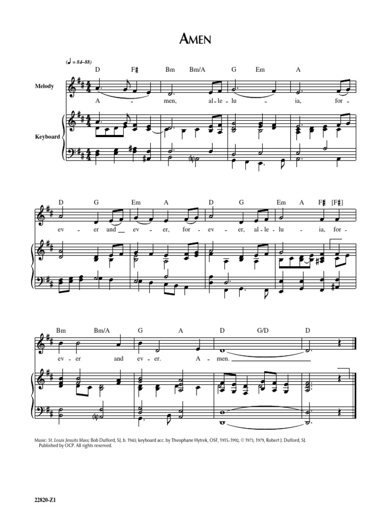 Easter Amen (Dufford) | PDF