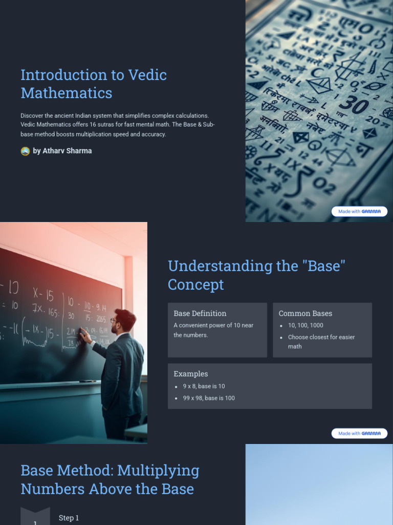 Introduction To Vedic Mathematics | PDF