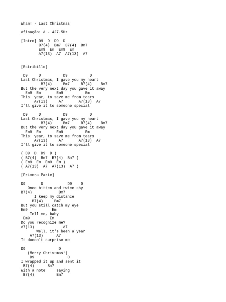 Wham! - Last Christmas | PDF