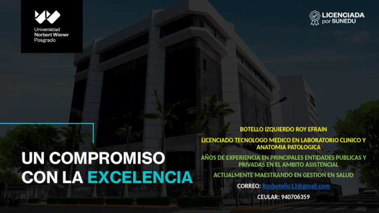 Botello Izquierdo Roy Efrain Licenciado Tecnologo Medico en Laboratorio ...