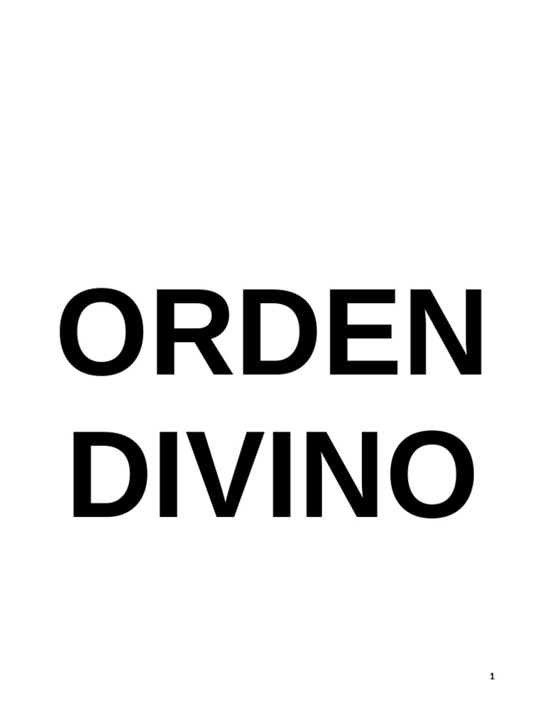 Orden Divino (Robert Ewin) | PDF | Cristo (título) | Arca de la Alianza