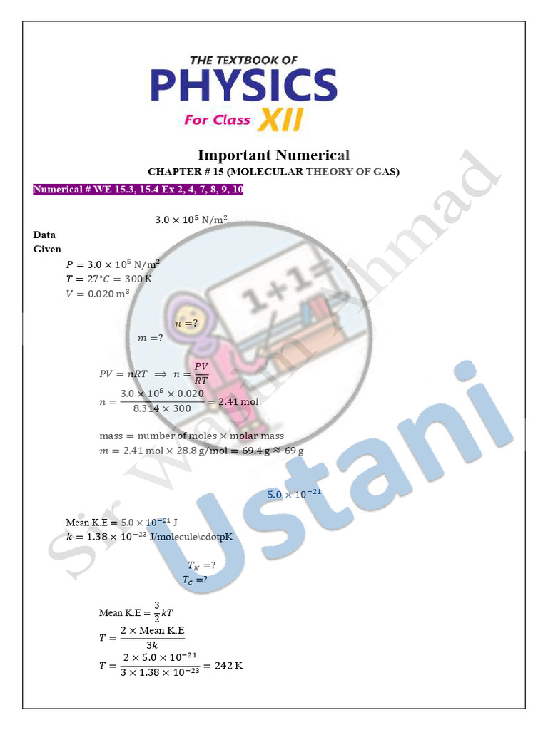 4 Solved Numerical XII Physics Important WATERMARK | PDF | Inductor ...