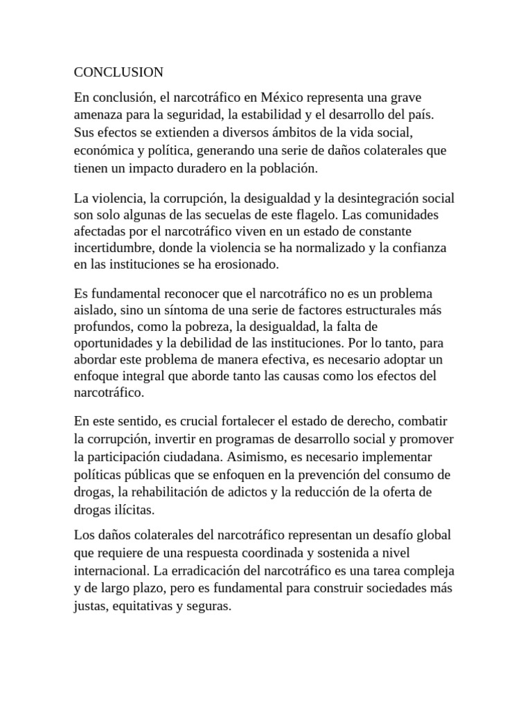 Conclusion Ensayo Tema 1 | PDF